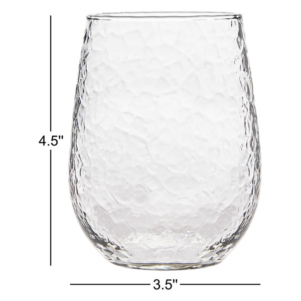 Libbey Hammered Libbey Stemless All-Purpose Wine Glasses & Reviews | Joss & Main
